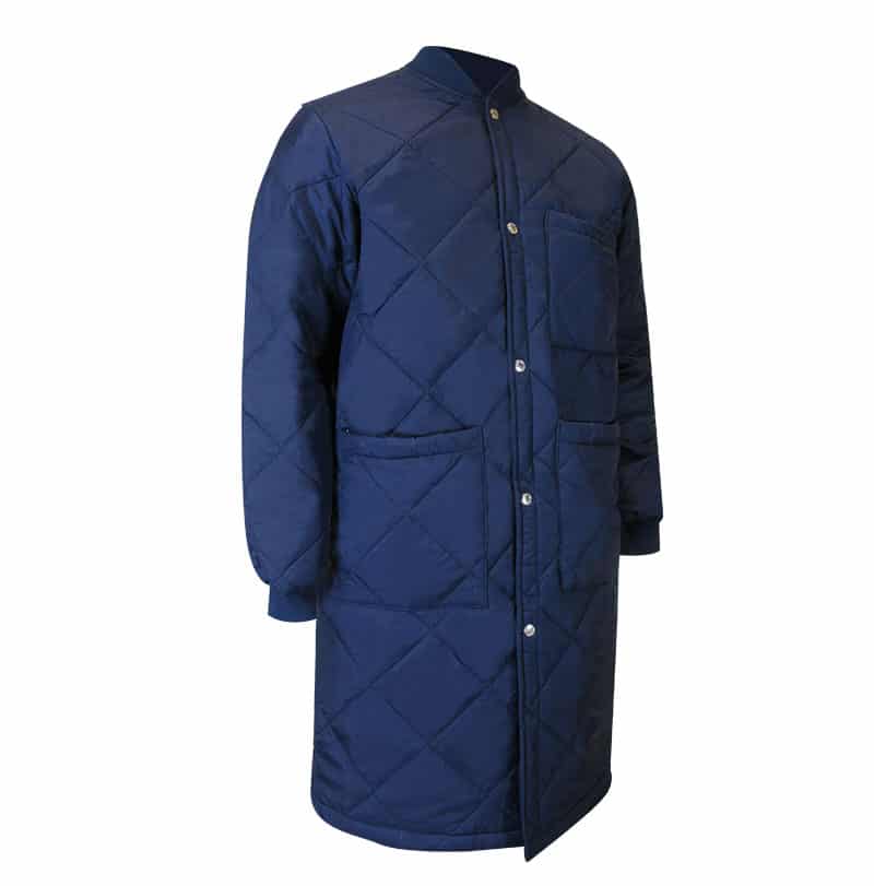 Long freezer jacket.